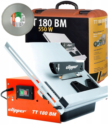 NORTON CLIPPER TT180 BM STONEWARE CERAMIC TILE CUTTING SAW CONSTRUCTION ...