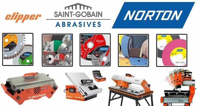 NORTON CLIPPER TT180 BM STONEWARE CERAMIC TILE CUTTING SAW CONSTRUCTION ...