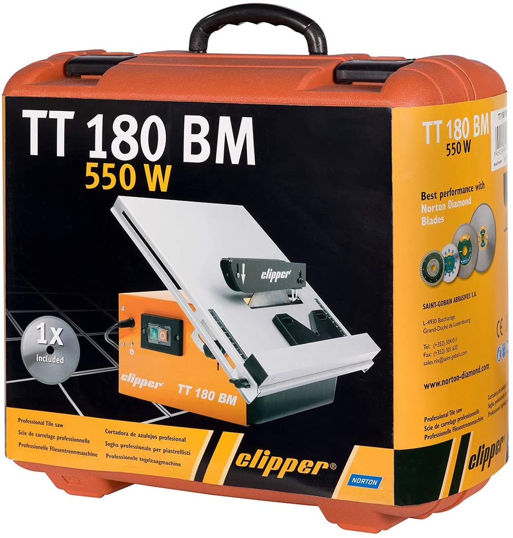 NORTON CLIPPER TT180 BM STONEWARE CERAMIC TILE CUTTING SAW CONSTRUCTION ...