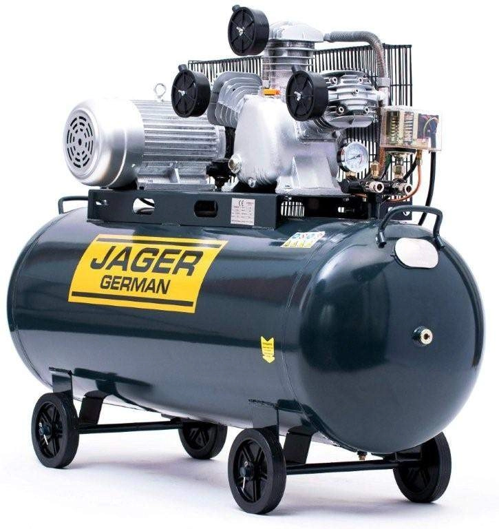 JAGER GERMAN 200L 8BAR 549L/Min 400V OIL COMPRESSOR Piston Air ...