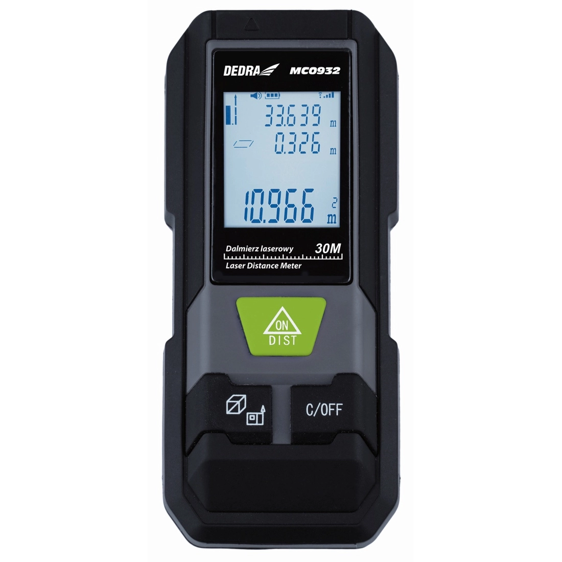 Dalmierz laserowy 30m, DEDRA MC0932, mini dalmierz DALMIERZ LASEROWY ...